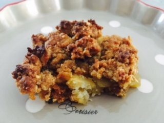 Recette crumble pommes, noisettes et amandes