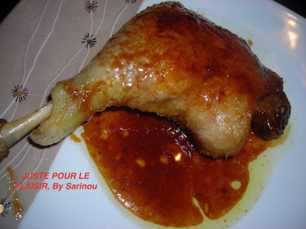 Recette cuisses de canard confites, poires et figues