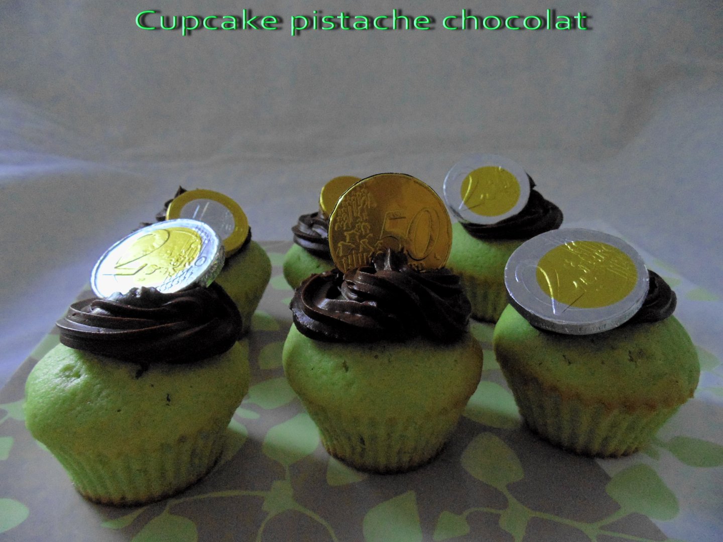 Cupcake pistache chocolat pour la saint-patrick - Recette Ptitchef