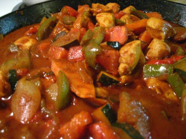 Curry de poulet aux légumes à l'indienne - Recette Ptitchef