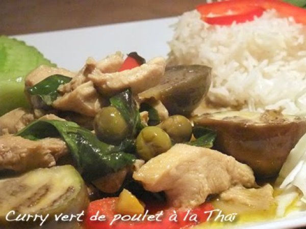 Recette de curry vert de poulet à la thaïlandaise