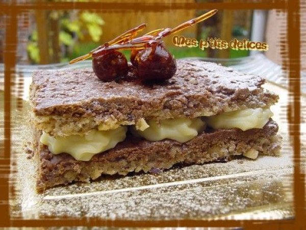 Recette de dacquoise noisettes, praliné et ganache blanc