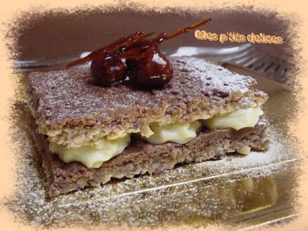 Recette de dacquoise noisettes, praliné et ganache blanc