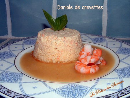 Recette de dariole aux crevettes savoureuses