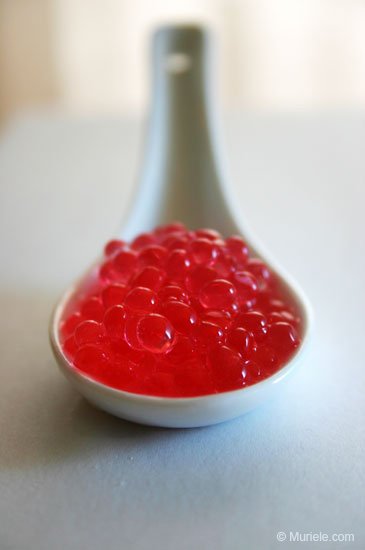 Recette de jolies perles de fruits rouges