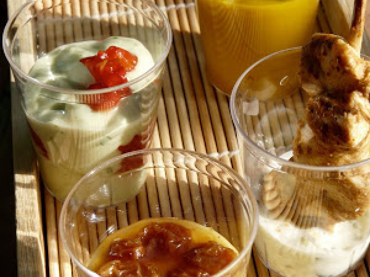 Des verrines apéritives festives sur le thème indien - Recette Ptitchef