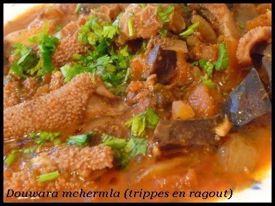 Douwara mchermla (trippes en ragoût) - Recette Ptitchef