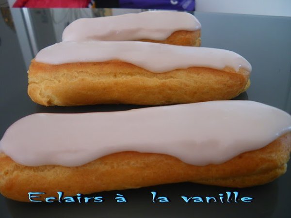 Recette d'éclairs à la vanille délicieuse et facile