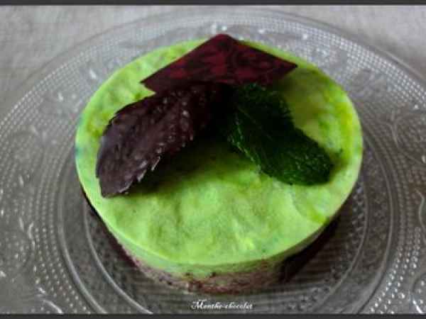 Recette entremet after eight au chocolat menthe