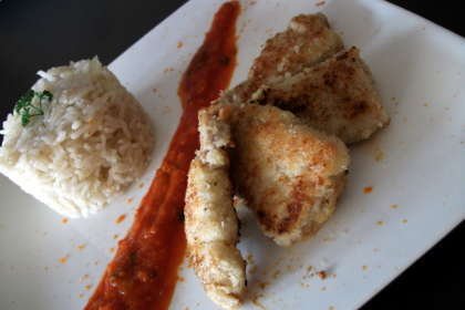 Recette d'escalope de porc pané à la noix de coco épicée