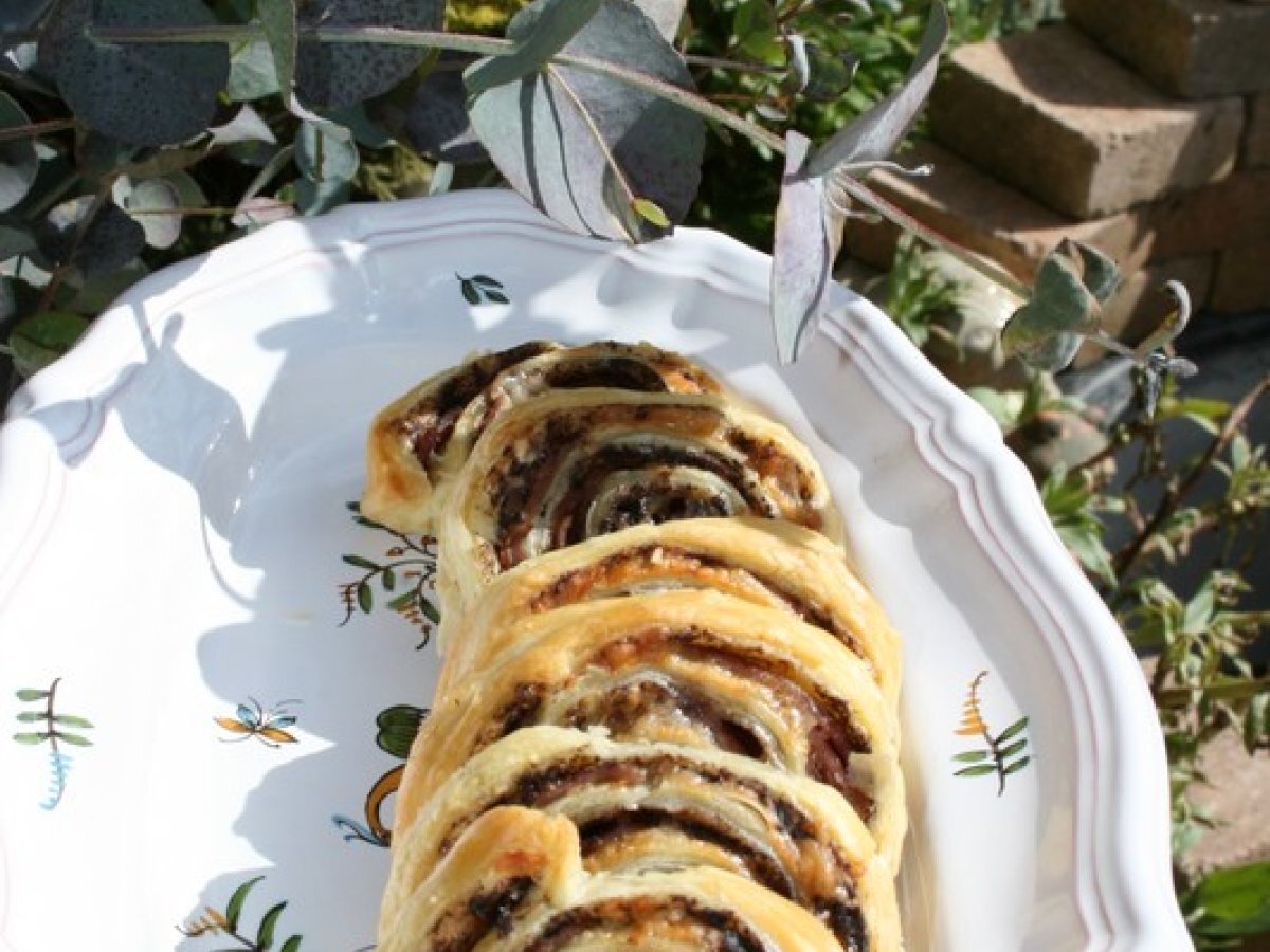 Recette de feuilletés à la tapenade et au chèvre frais