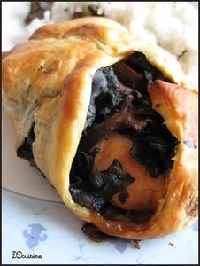 Recette de feuilletés au poulet et champignons