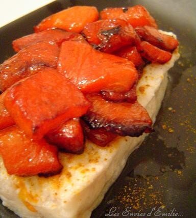 Recette de filet de colin aux épices et poivrons