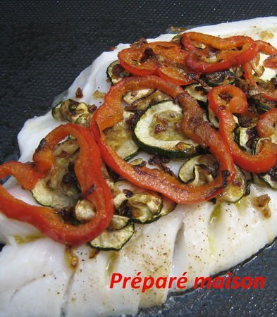 Recette de filet de grenadier aux légumes d'été