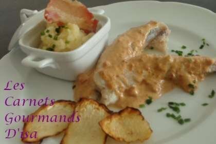 Recette de lotte sauce chorizo et purée céleri