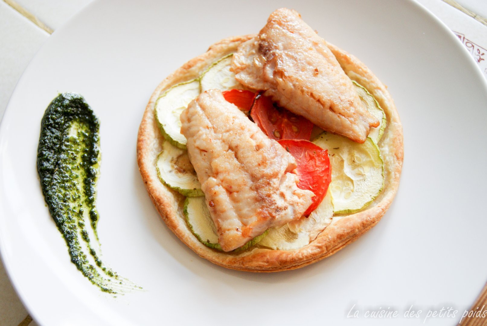 Recette de filet de rouget et tartelette de légumes