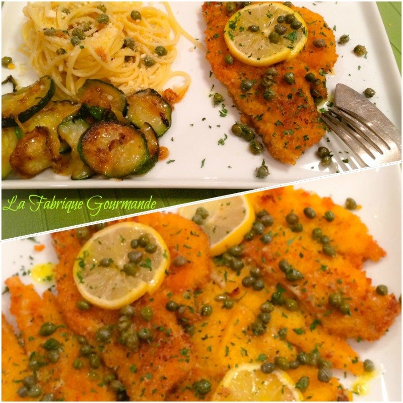 Recette de filets de limande panés alla piccata