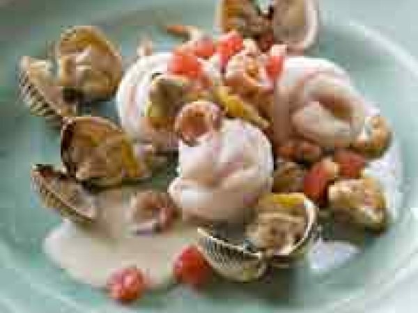 Recette de filets de soles aux coques et fruits de mer