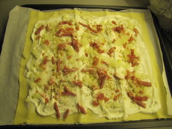 Recette de flamenkuch alsacien délicieuse à partager