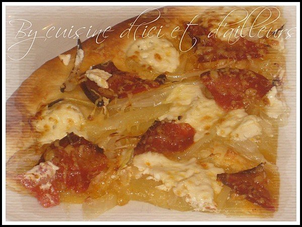 Recette de flammekueche au chorizo et oignons