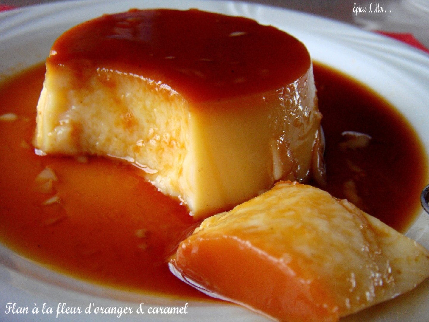 Recette de flan à la fleur d'oranger et caramel