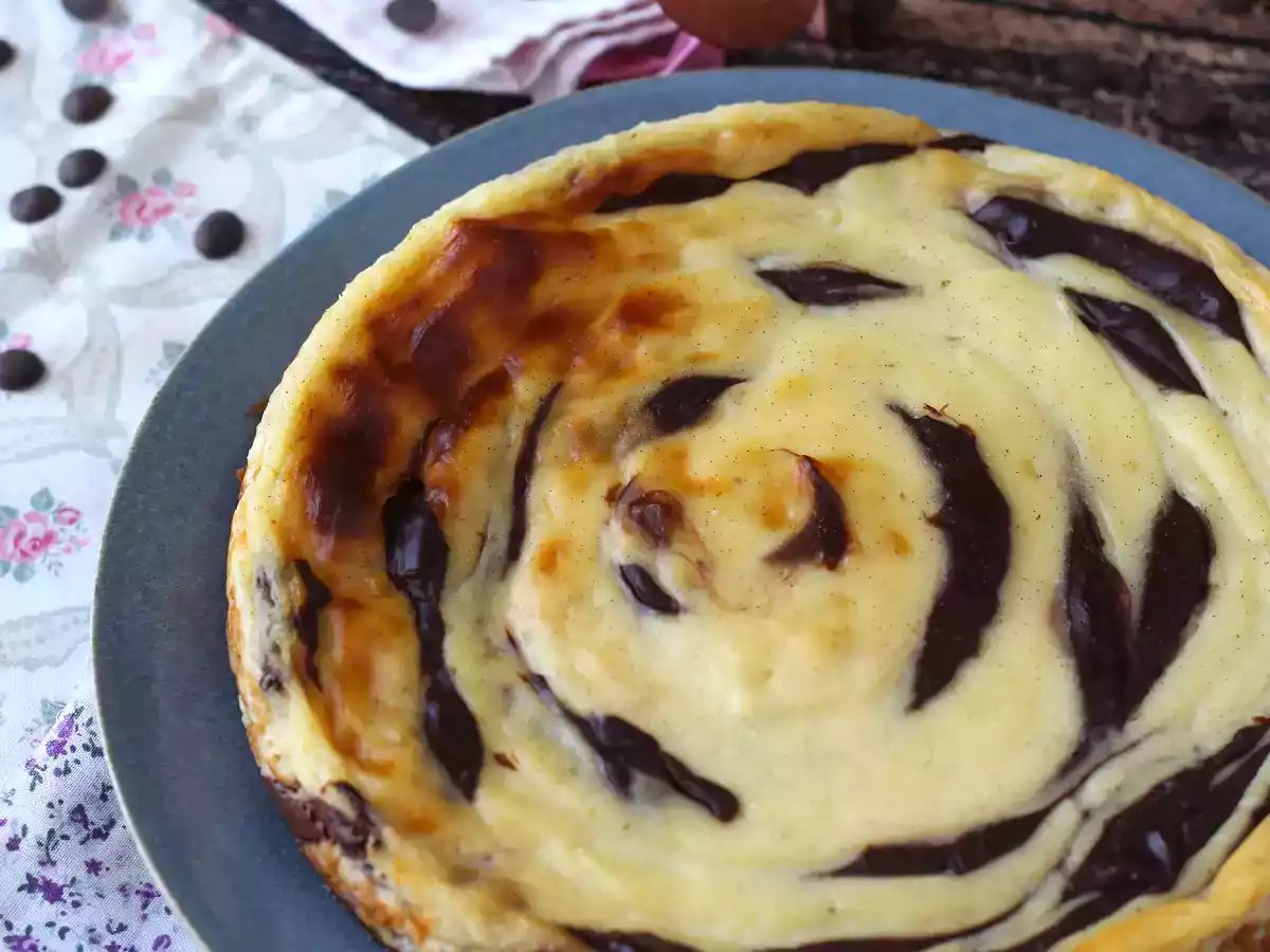 Flan marbré sans pâte super facile à faire pour un effet wahou garanti