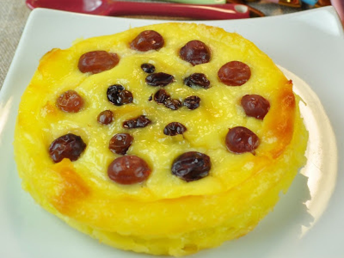 Recette de flan parisien aux raisins de corinthe