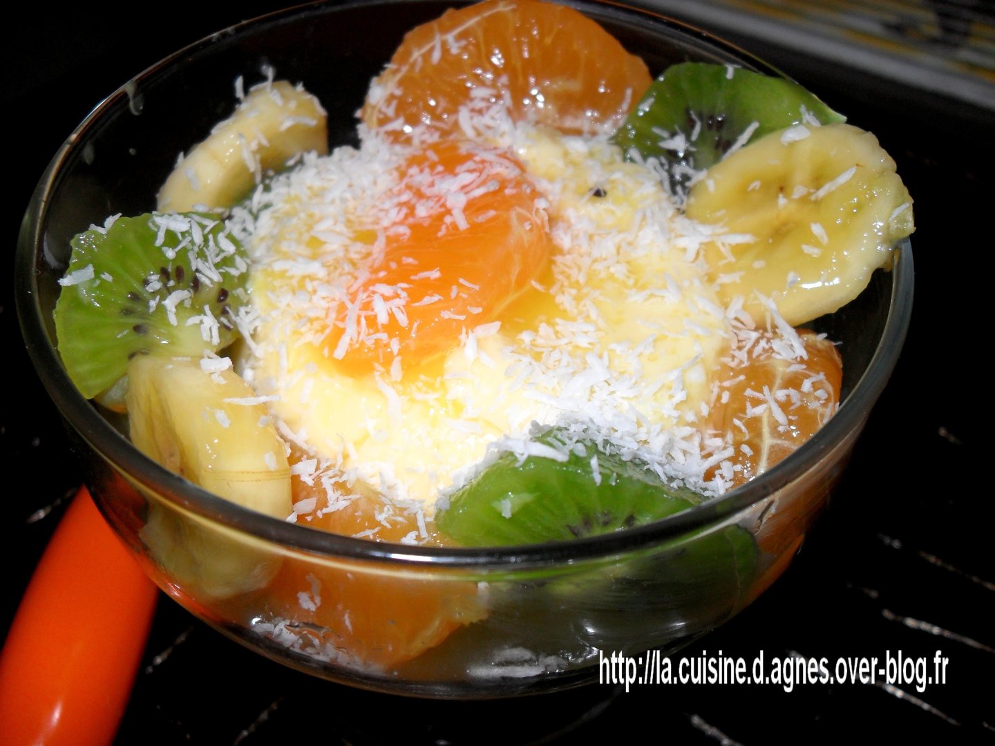 Recette de flans aux oeufs et aux fruits de saison