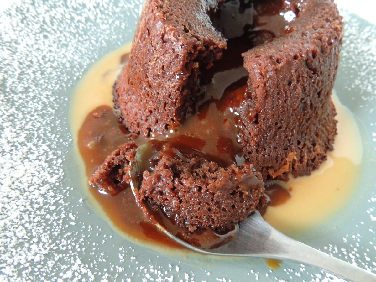 Recette de fondant au chocolat, cœur coulant caramel
