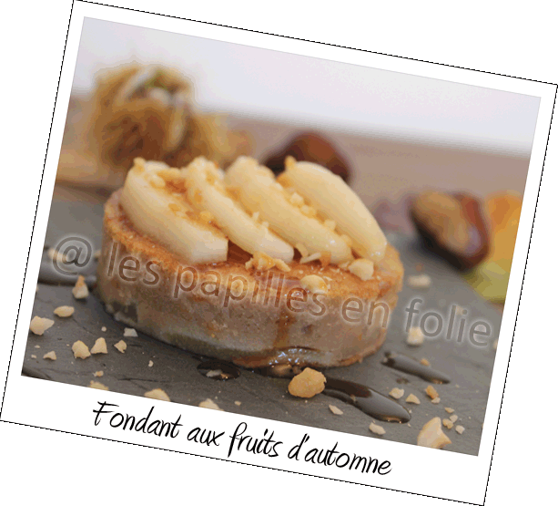 Fondant aux fruits d'automne - Recette Ptitchef