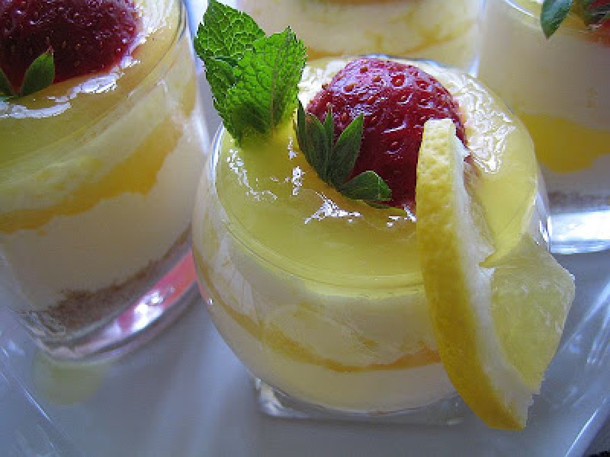 Recette de verrines au citron et fraicheur
