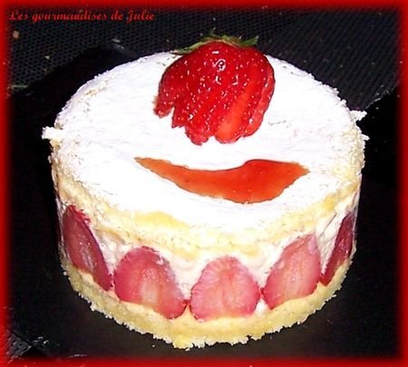 Recette facile de fraisier aux fraises et crème