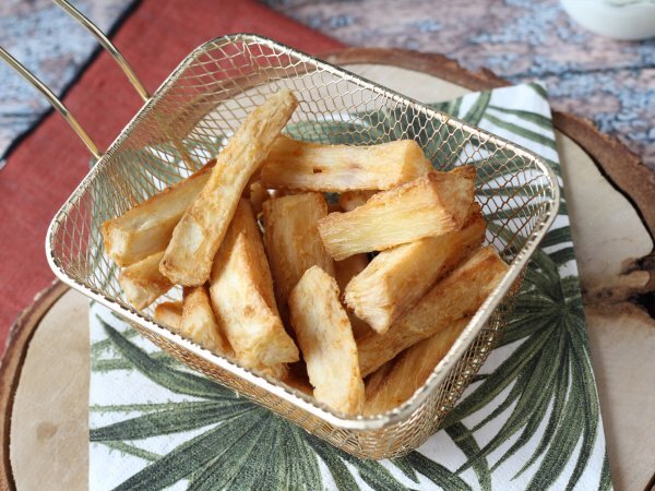 Recette de frites de manioc à l'air fryer