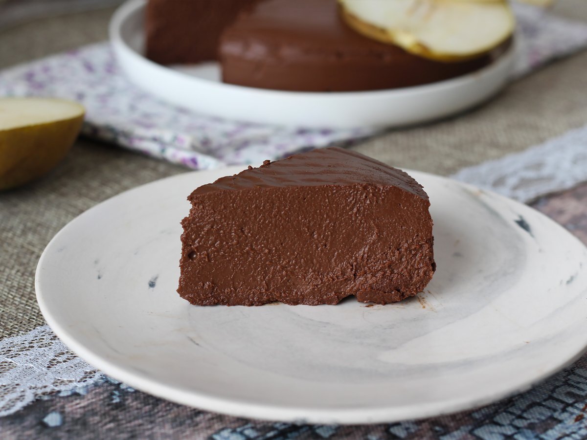 Fudge poire chocolat : recette facile à 2 ingrédients
