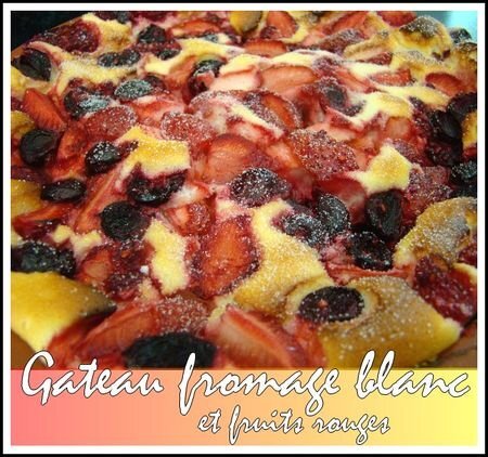 Recette de gâteau au fromage blanc et fruits rouges