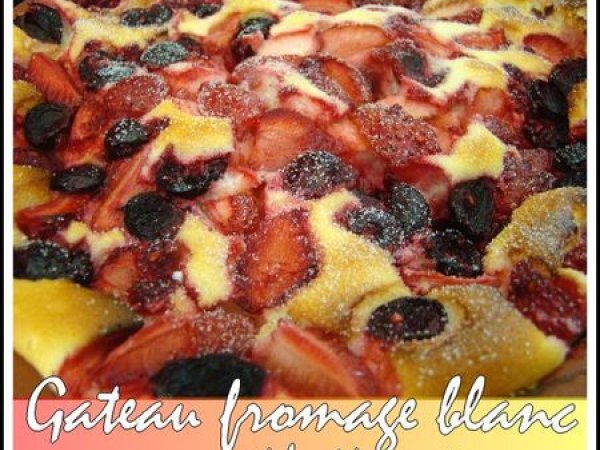 Recette de gâteau au fromage blanc et fruits rouges