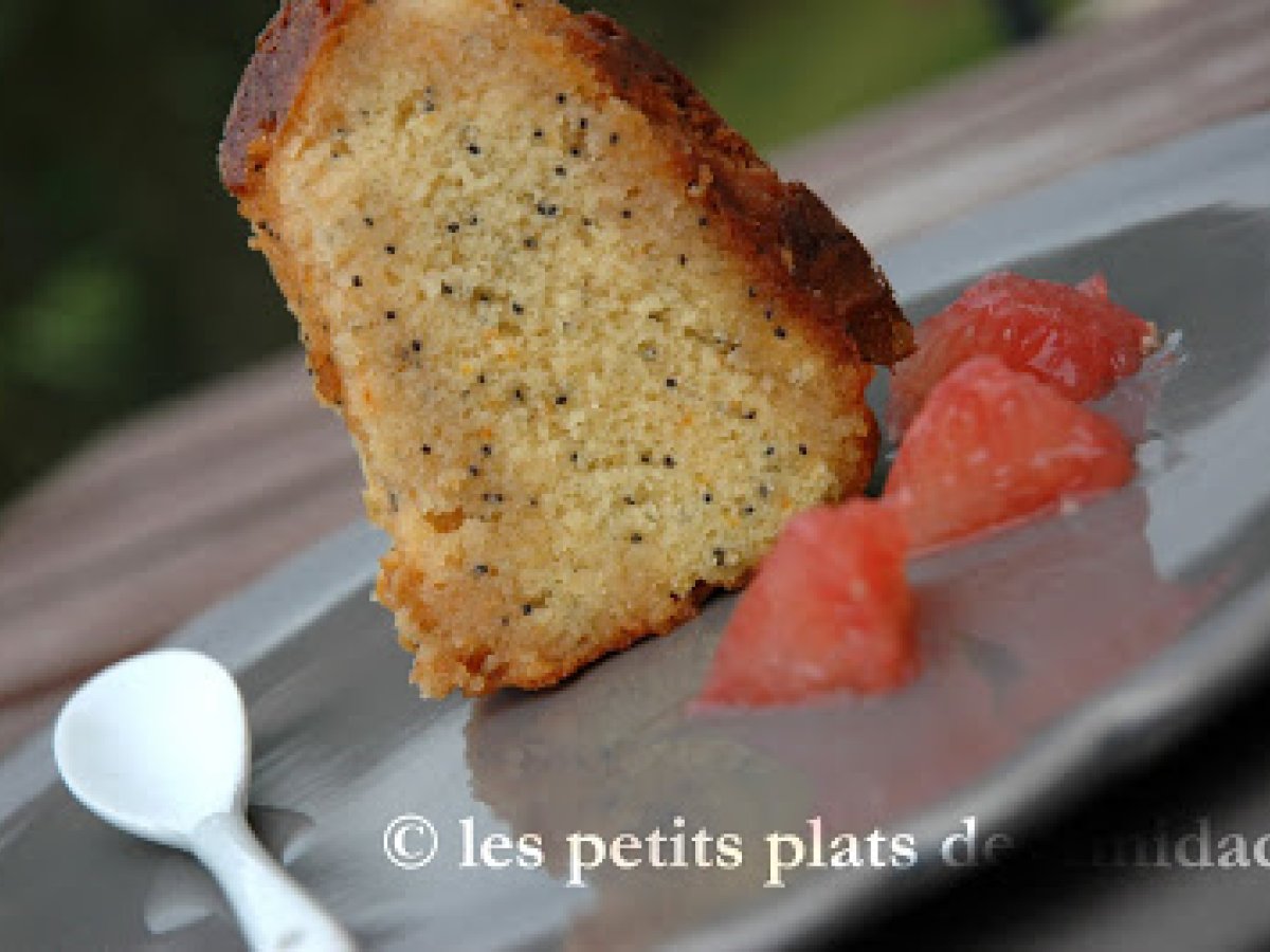 Recette de gâteau au pamplemousse et aux graines de pavot