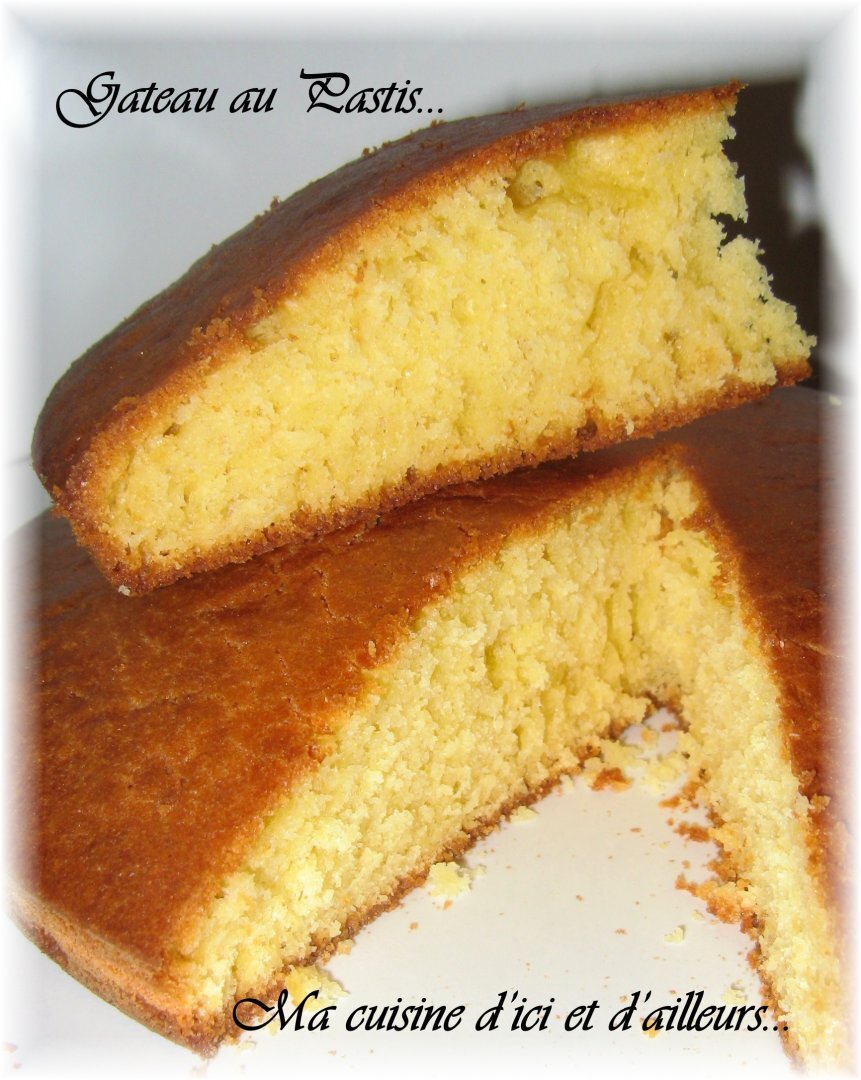 Recette de gâteau au pastis aromatisé à l'anis