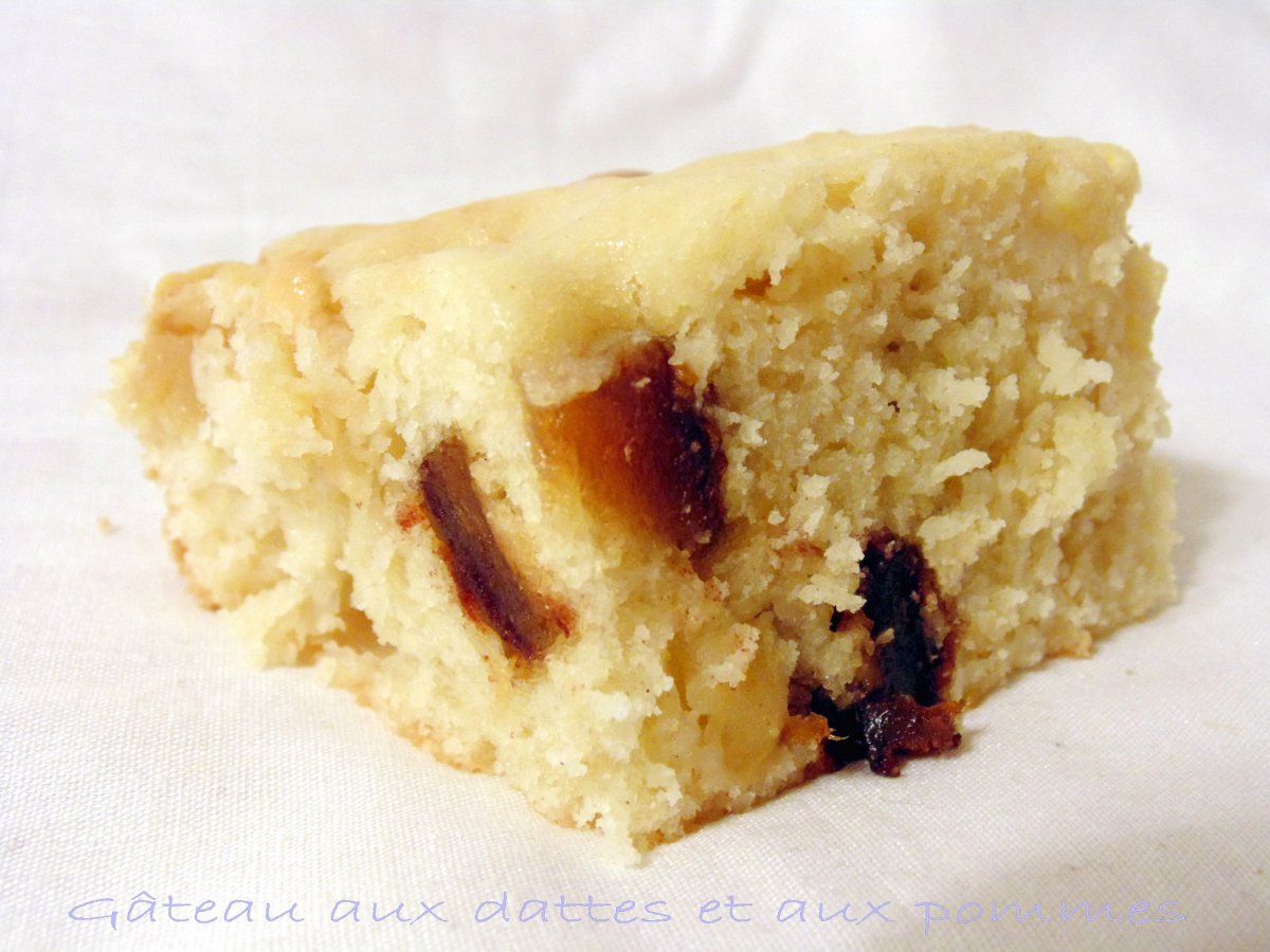 Recette de gâteau aux dattes et aux pommes
