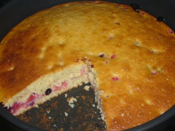 Recette de gâteau aux groseilles et cassis