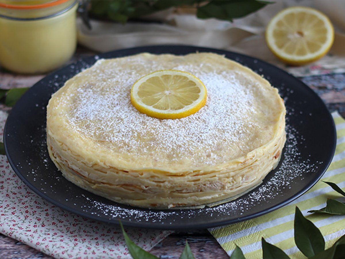 Recette gâteau de crêpes au citron facile et rapide