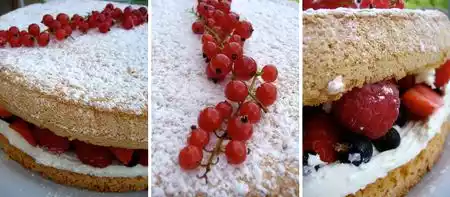 Recette de gâteau de savoie aux fruits rouges