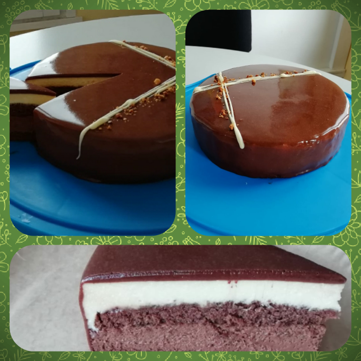Recette de gâteau entremet aux deux chocolats