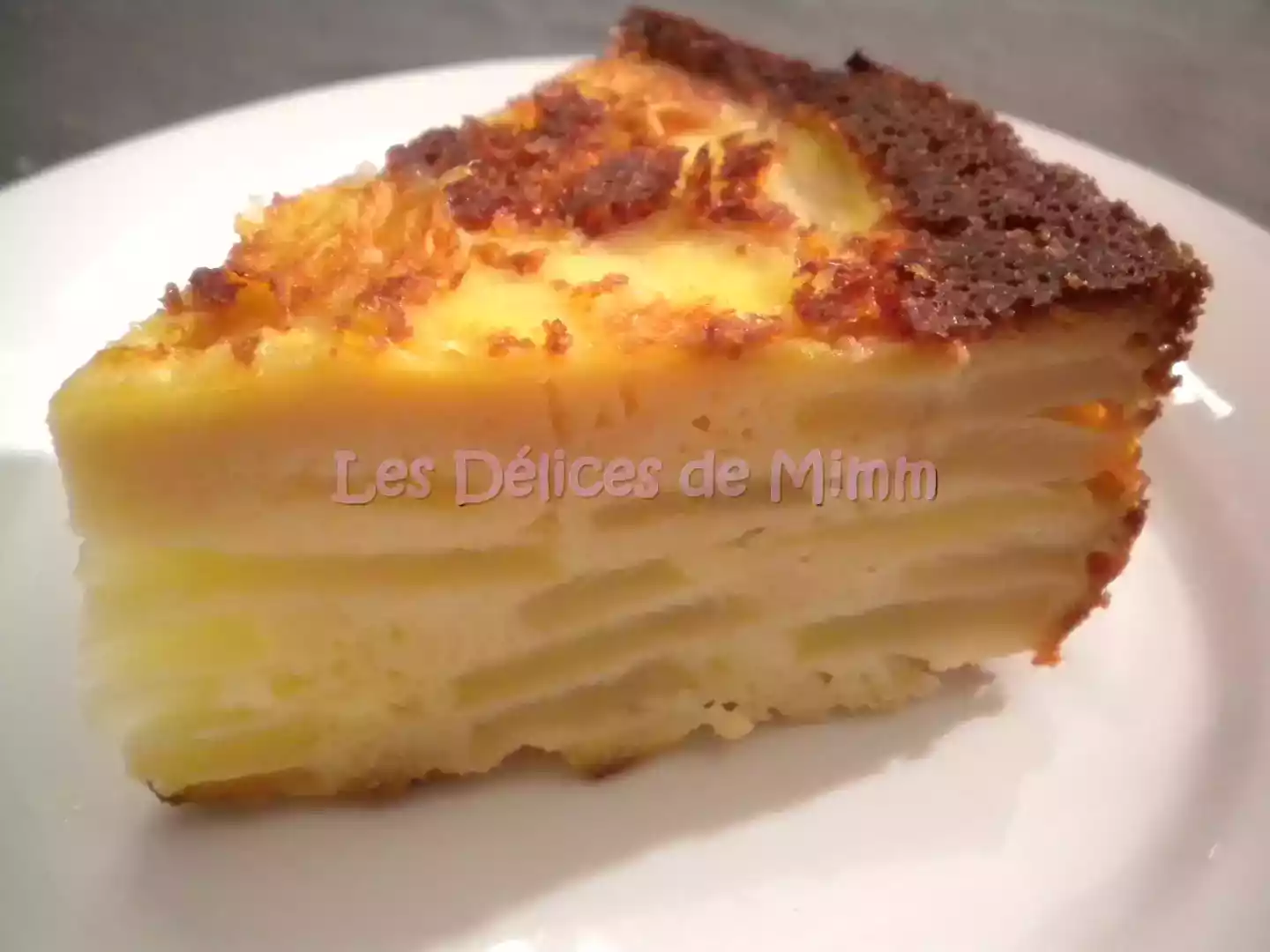 Recette de gâteau-flan aux pommes savoureux et moelleux