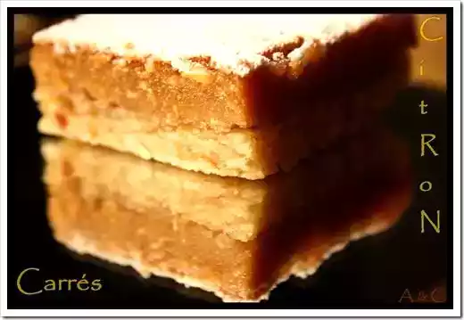 Recette de carré citronné moelleux à l'amande