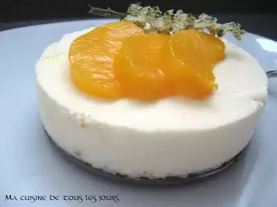 Recette de gâteau mousse au fromage et pêches