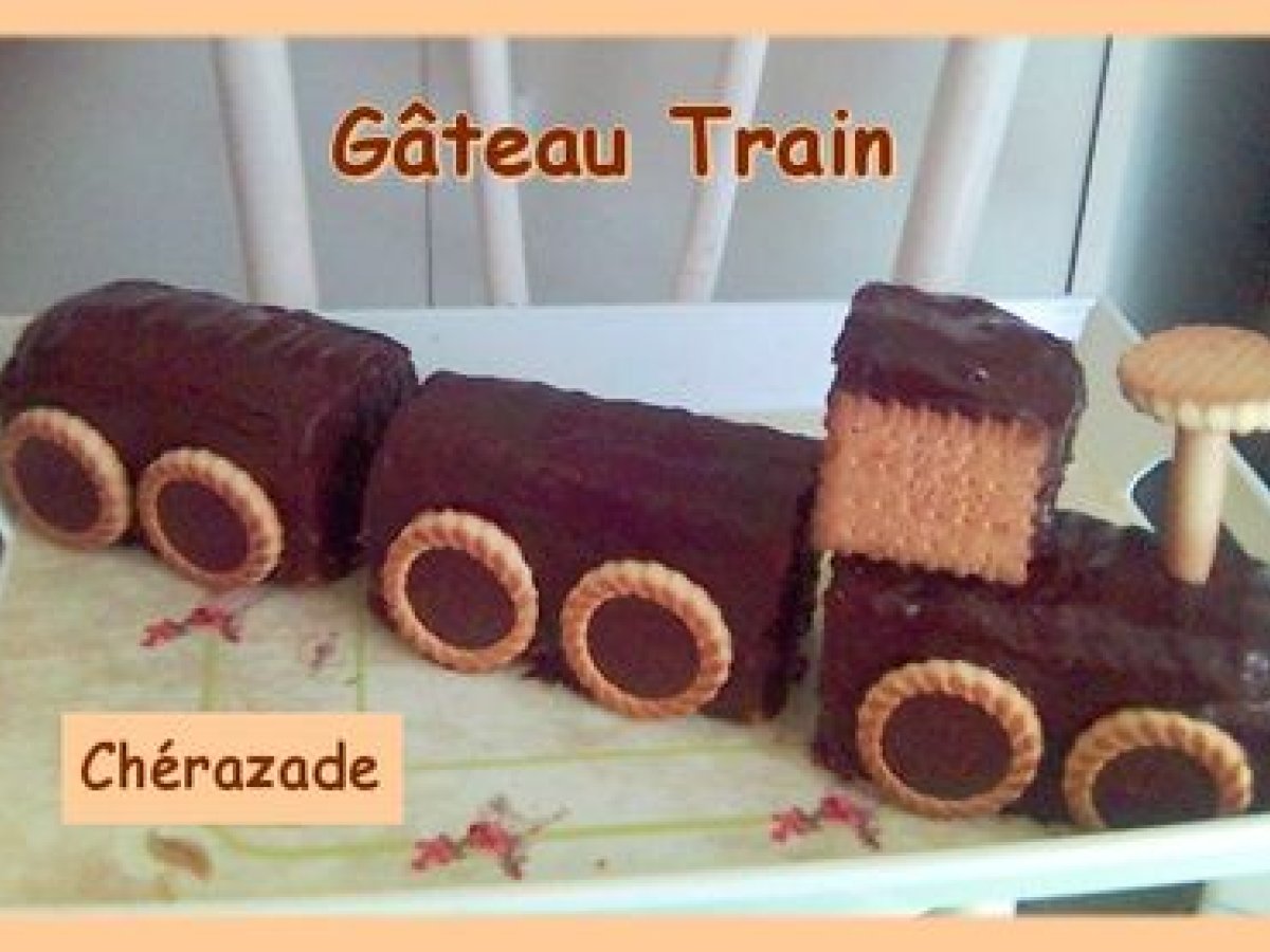Recette de gâteau en forme de train amusant