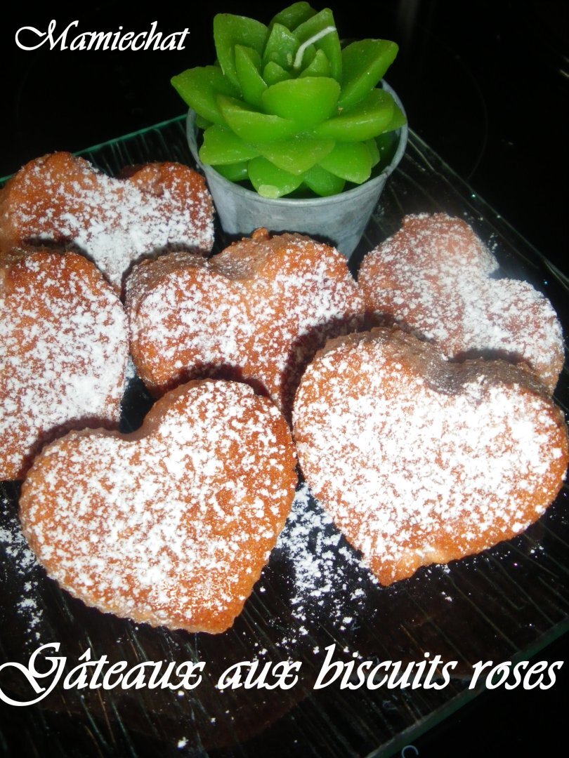 Recette de gâteaux aux biscuits roses et fruits rouges