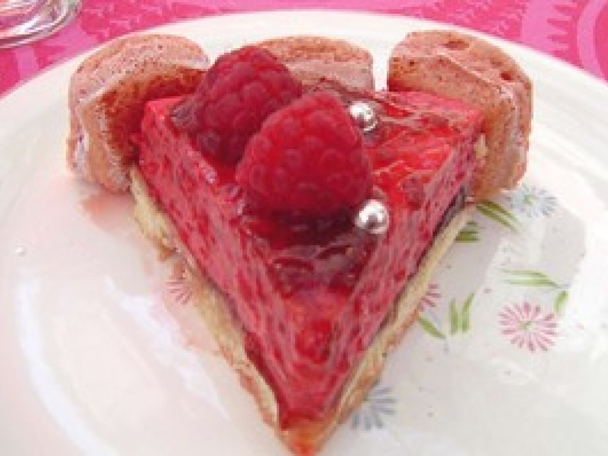 Recette de gâteaux fruits rouges et biscuits roses