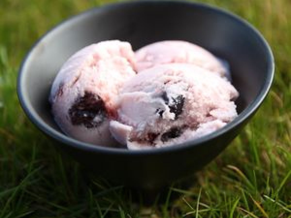Recette de glace aux griottes - gelato all'amarena